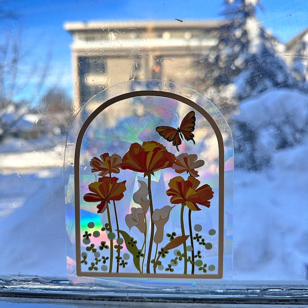 SUNCATCHER Mystical Bookshelf | Rainbow Suncatcher, Sticker, Rainbow ...