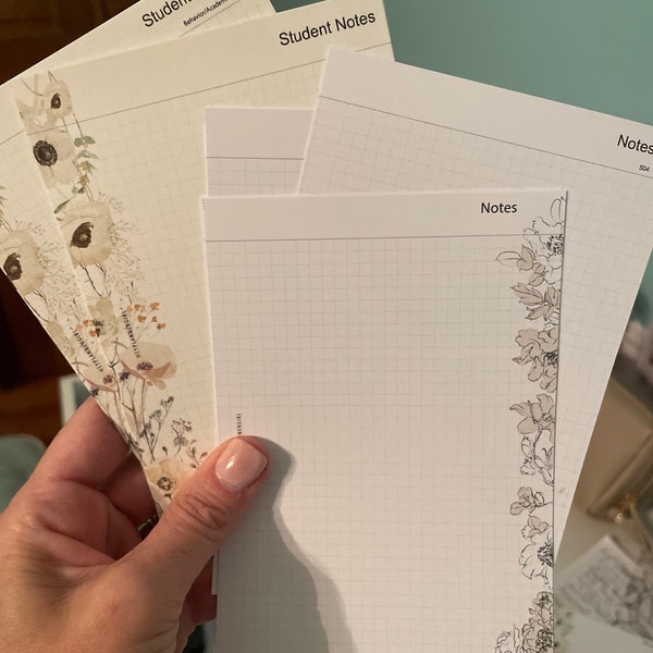15 SIZE BUNDLE *FILLABLE* Flora Notes Bundle | Fillable & Printable | 5 ...