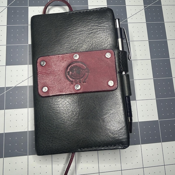 Leather Notebook Cover PDF Pattern: Field Notes Journal Template for 5 ...