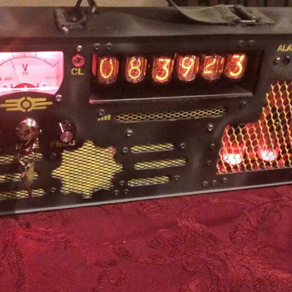 Nixie Tube Clock Radio With Bluetooth, AUX, Fm-radio, Alarm, in ...