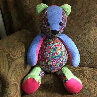 Simplicity A2115 Pattern Memory Bear Pattern Plush Sewing Pattern ...