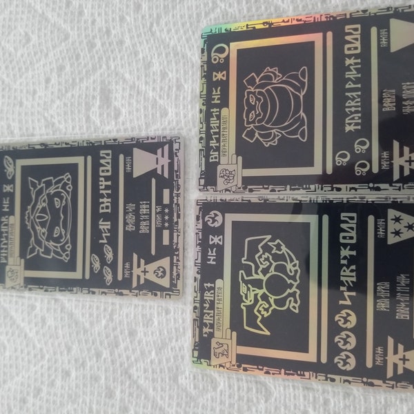 Thicc Eevee Charizard Gx Ex Vmax V Card Orica Holographic Pikachu ...