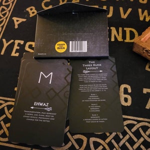 Runes Oracle Nordic Cards English - Etsy