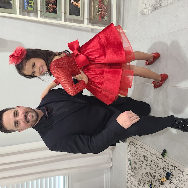 Elegant Baby Girl Dress, Red Party Dress for Baby Girl and Toddler ...