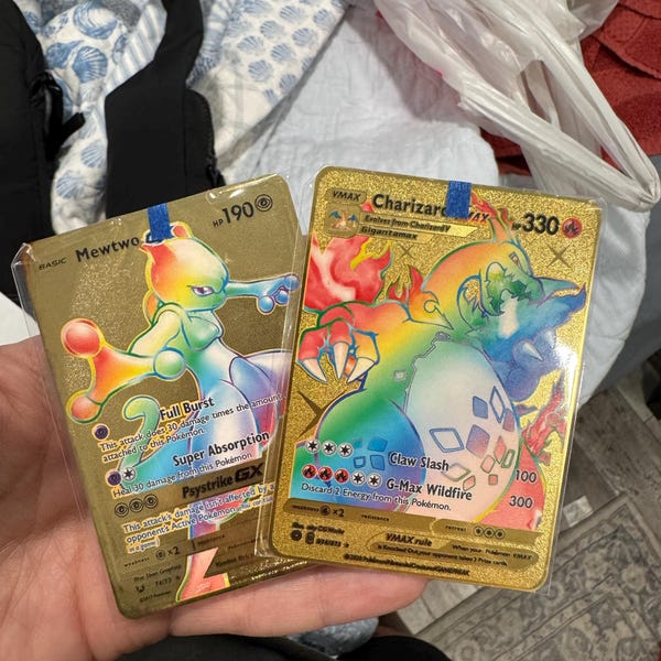 Charmander, Charmeleon & Charizard GX Tag Team Gold Metal Pokemon Card ...