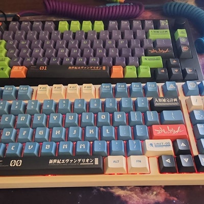 Eva Unit-00 Keycap Set, Cherry Profile, PBT, Cherry MX Stem, Dye-sub ...