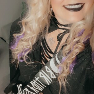 Birthday Witch With Moons Sash,coven Sash, Gothic Birthday Party Sash ...