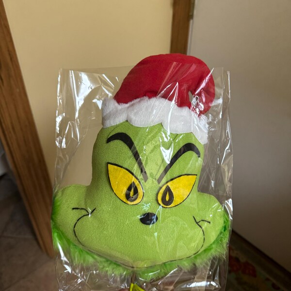 Green Monster Head, Bright Green Christmas Ornament for Tree, Green ...