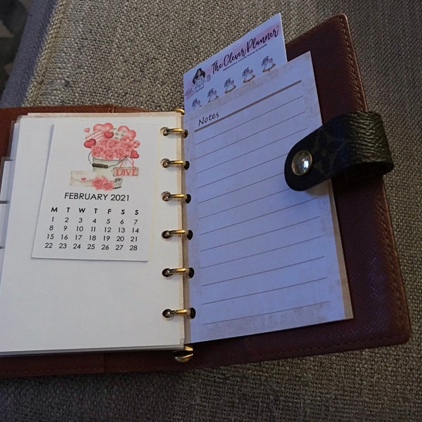 PRINTED Planner Notes Page Inserts for Your Pm Mm Gm Agenda, A5 Planner ...