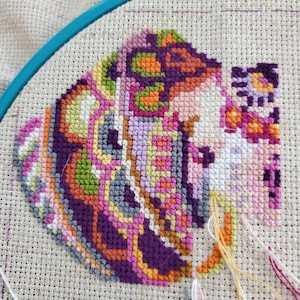 Mandala Elephant P111 Embroidery Cross Stitch Pattern Download ...