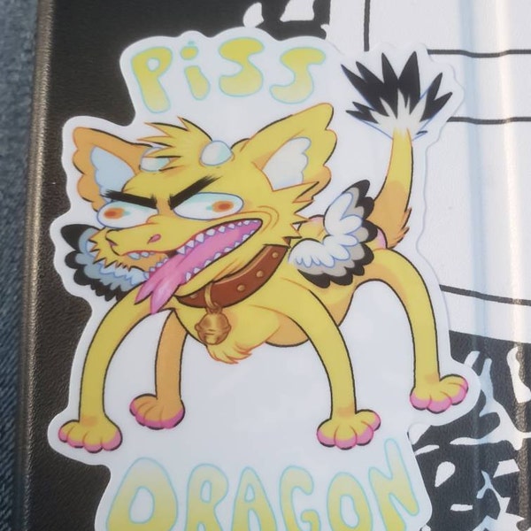 Piss Dragon Sticker - Etsy