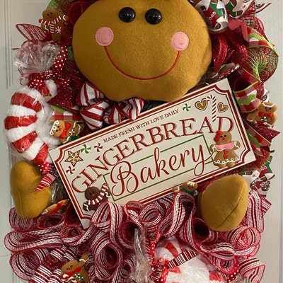 Gingerbread Wreath Kit Wreath Kit Wreath Attachment Wreath - Etsy