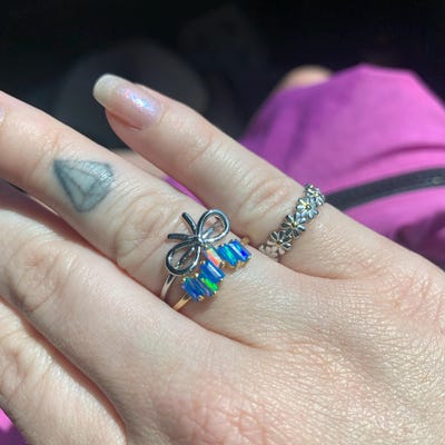 Pear Red Rose Ruby Ring for Women, Statement Ring, Ring for Her ...