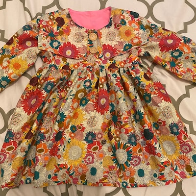 MEADOW Dress, Vintage Oversized Sailor Collar Dress, PDF Sewing Pattern ...