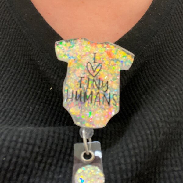 I Love Tiny Humans Badge Reel, L&D Badge Reel, Midwife Badge Reel, Baby Badge Reel, Nurse Badge ...