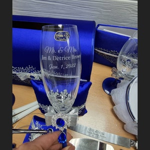 Cake Servers Royal Blue Weddings Cake Servers Sets | Etsy