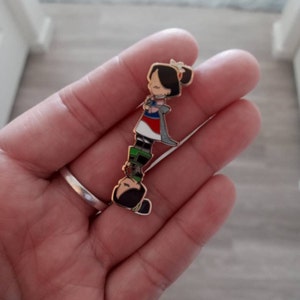 Mulan Inspired Hard Enamel Flip-pin - Etsy