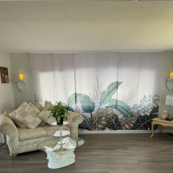 2-tracks Wall Rail Any Custom Size, Sliding Rails for Vertical Blinds ...