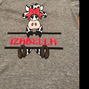 Split Cow Monogram SVG. Easter Monogram SVG, Farm Animal SVG, Cute Cow ...