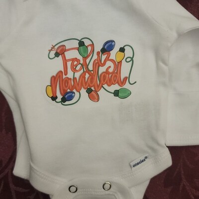 Feliz Navidad Christmas Lights Hand Drawn Hand Lettered Digital ...