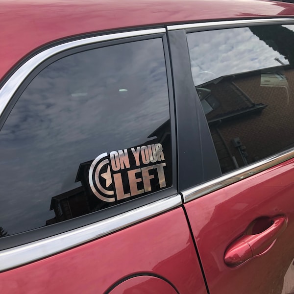 Captain America on Your Left Vinyl Sticker Decal for Car Window Laptop ...