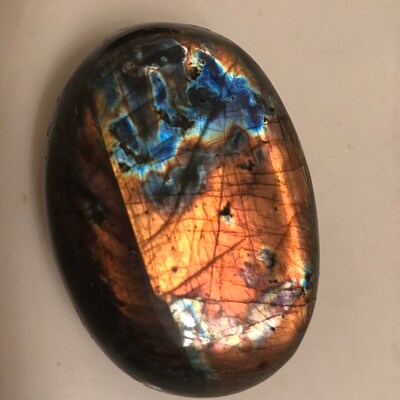 Large Double-sided Pink Rainbow Flash, Natural Pink Polished Freeform ...