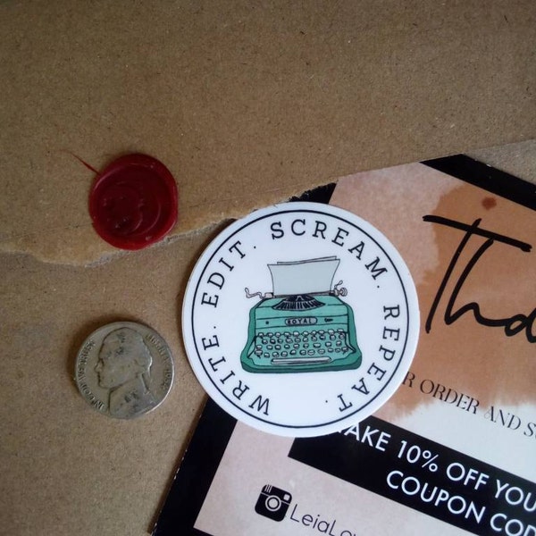 Writer Sticker, Editor Sticker, Writing Stickers, Editing Stickers ...