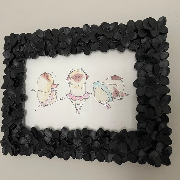 Pugs En Tutu - Pug Art Print, Pugs in Tutus, Prima Ballerina Ballet Art ...