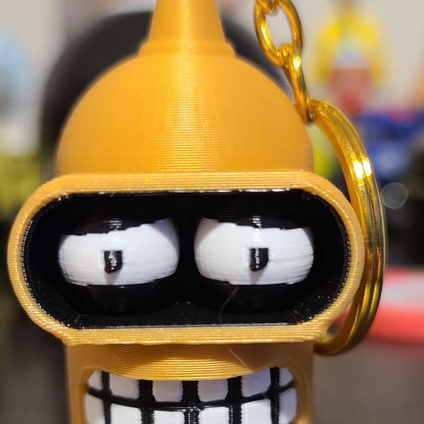 Futurama Bender Zoidberg Keychain - Etsy