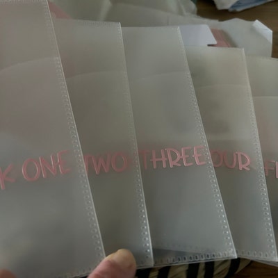 A6 White Divider Envelopes, Minimalist Tabbed Cash Wallets, Set of 5 ...