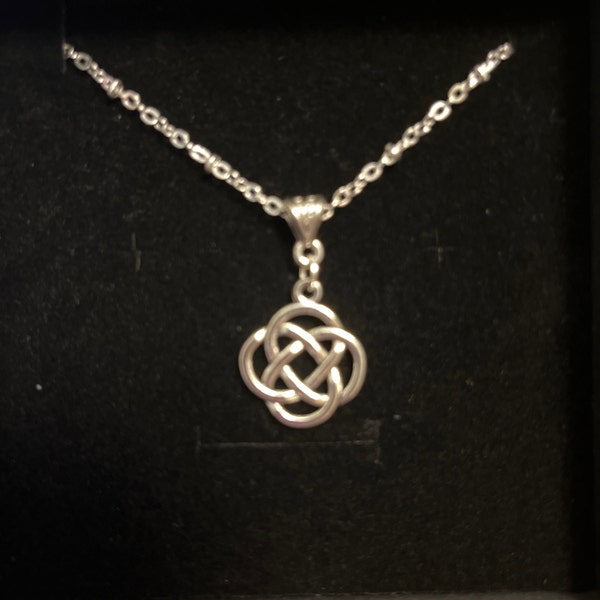 Celtic Shield Knot Irish Necklace. Book of Kells Pendant. Protection ...