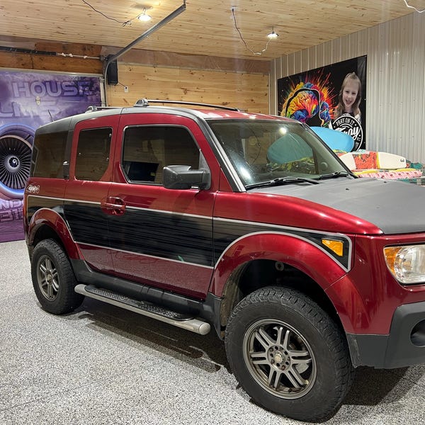 Honda Element (2003-2012) - 3M Vinyl Wrap Vintage Woody Graphics Kit ...