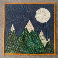 Mountain Sun and Moon Paper Piecing Pattern - Etive & Co - Etsy Canada