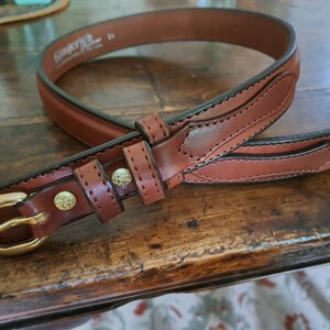 Men's Genuine Leather Ranger Style Belt Amish Hand Crafted in the USA ...