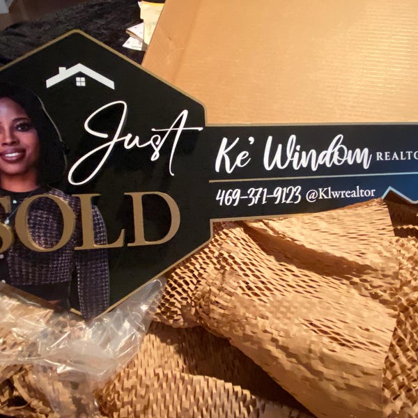 Just Closed on My New Home, Key Sold Sign, Closing Photo Prop, Modern ...