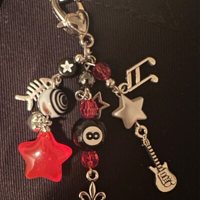 Handmade Cluttered Rockstar Gf Edgy Grunge Cyber Emo Y2k Star Girl Key ...
