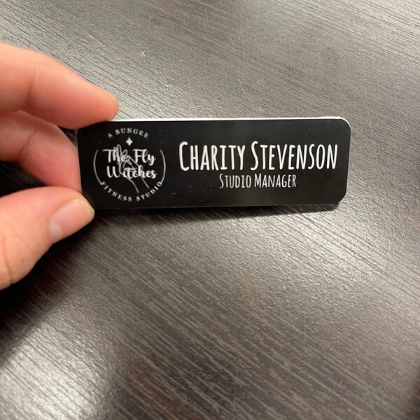 Custom Magnetic Name Tag: Personalized Office Employee Tag - Etsy