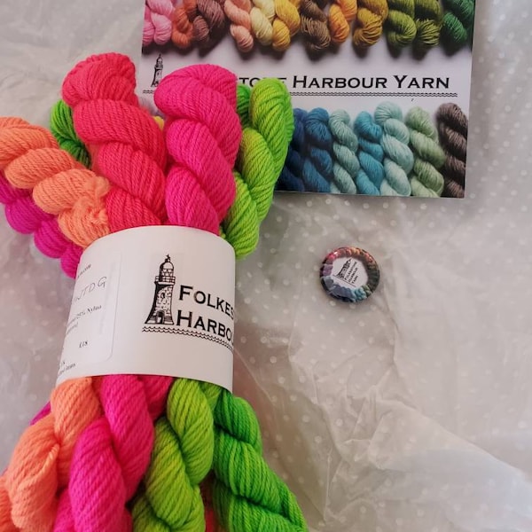 The Day the World Turned Day Glo Solid Gradient Mini Skein Set 100g ...