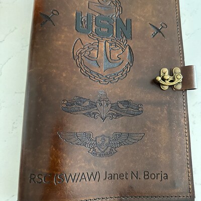 USCG Chief Charge Book With Large Anchor, CCTI, Petty Officer, Binder ...