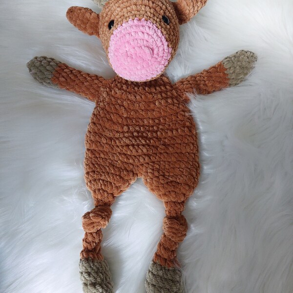 Crochet Snuggler Highland Cow Pattern, Highland Cow Pattern, Cow ...