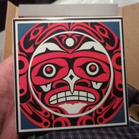Haida First Nation 'octopus' Vinyl Sticker Decal Pacific North West ...