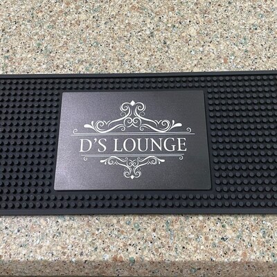 Personalized Cocktail Bar With Drinks Bar Mat, Customized Bar Mat, Home ...