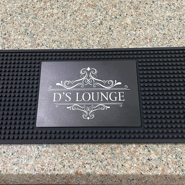 Personalized Open Daily at Style Bar Mat, Open's Daily, Customized Bar ...