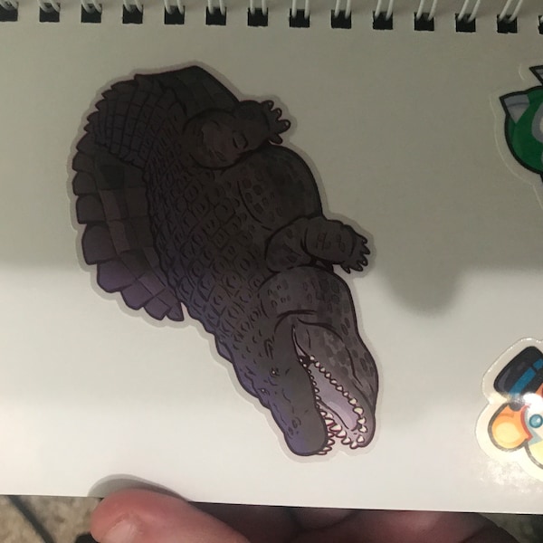 Cretaceous Chonkers - Chonky Deinosuchus, Dinosaur Stickers, Original ...
