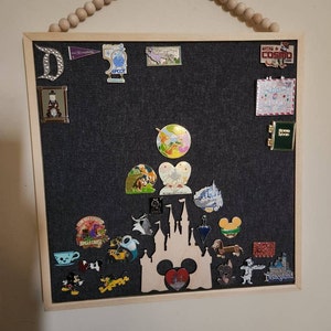 Minimalist Disney Magic Kingdom Inspired Pin Board Natural - Etsy
