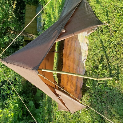 Artisanal Bushcraft Oilskin Tarp Handmade Waxed Cotton Canvas Nessmuk ...
