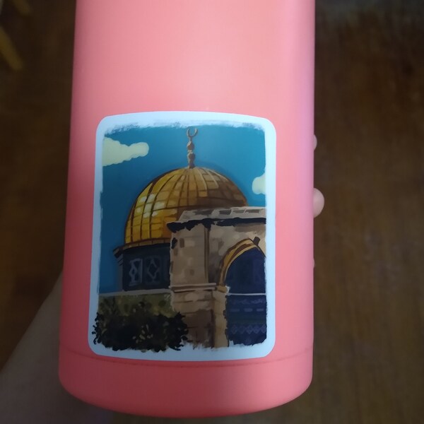 Dome of the Rock Sticker - (3" High) - Vinyl & Waterproof | Jerusalem ...