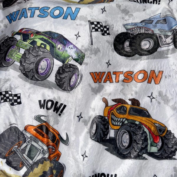 PRINTABLE Set of 9 Large Monster Trucks Cutouts, Standee, Monster Jam ...