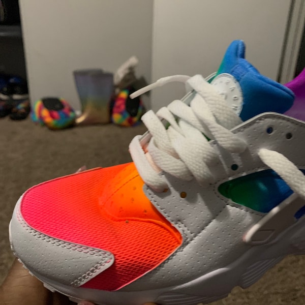 Custom Rainbow Huarache - Etsy