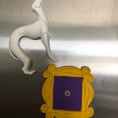 Friends Magnet Set/ White Greyhound/ Friends Themed Gift/ Friends Frame ...